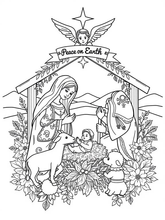 12 Nativity Scene Coloring Pages - Free To Download & Printable ...
