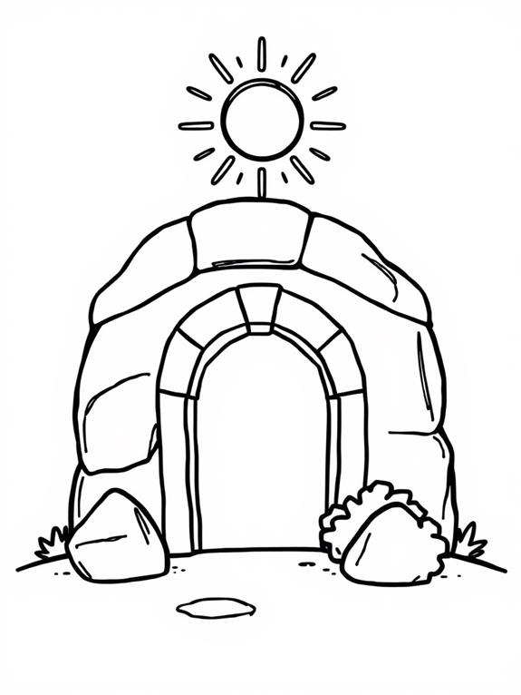 12 Empty Tomb (Easter) Coloring Pages - Free To Download & Printable ...
