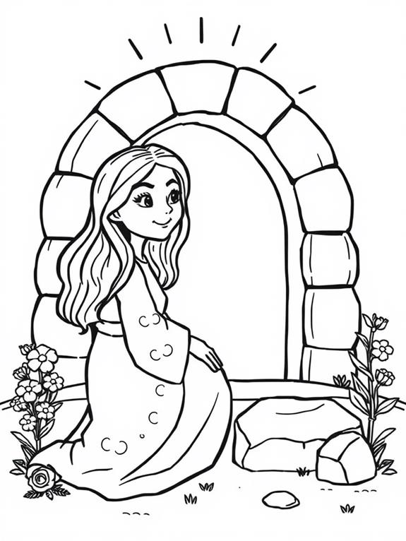 Bibbia Colorear Magdalene Biblia Colorat Appears Mewarnai Christian ...