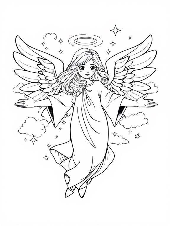 12 Guardian Angels Coloring Pages - Free To Download & Printable ...