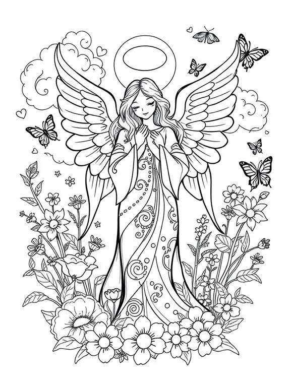 12 Guardian Angels Coloring Pages - Free To Download & Printable ...