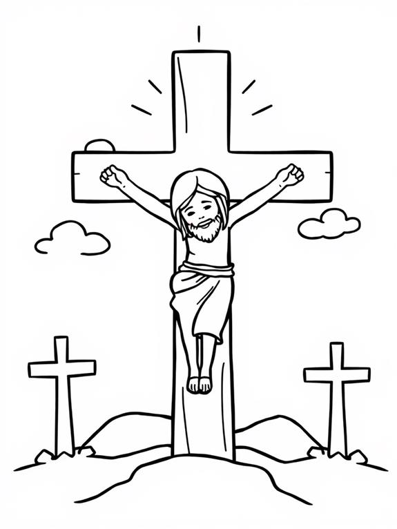 12 Crucifixion of Jesus Coloring Pages - Free To Download & Printable ...