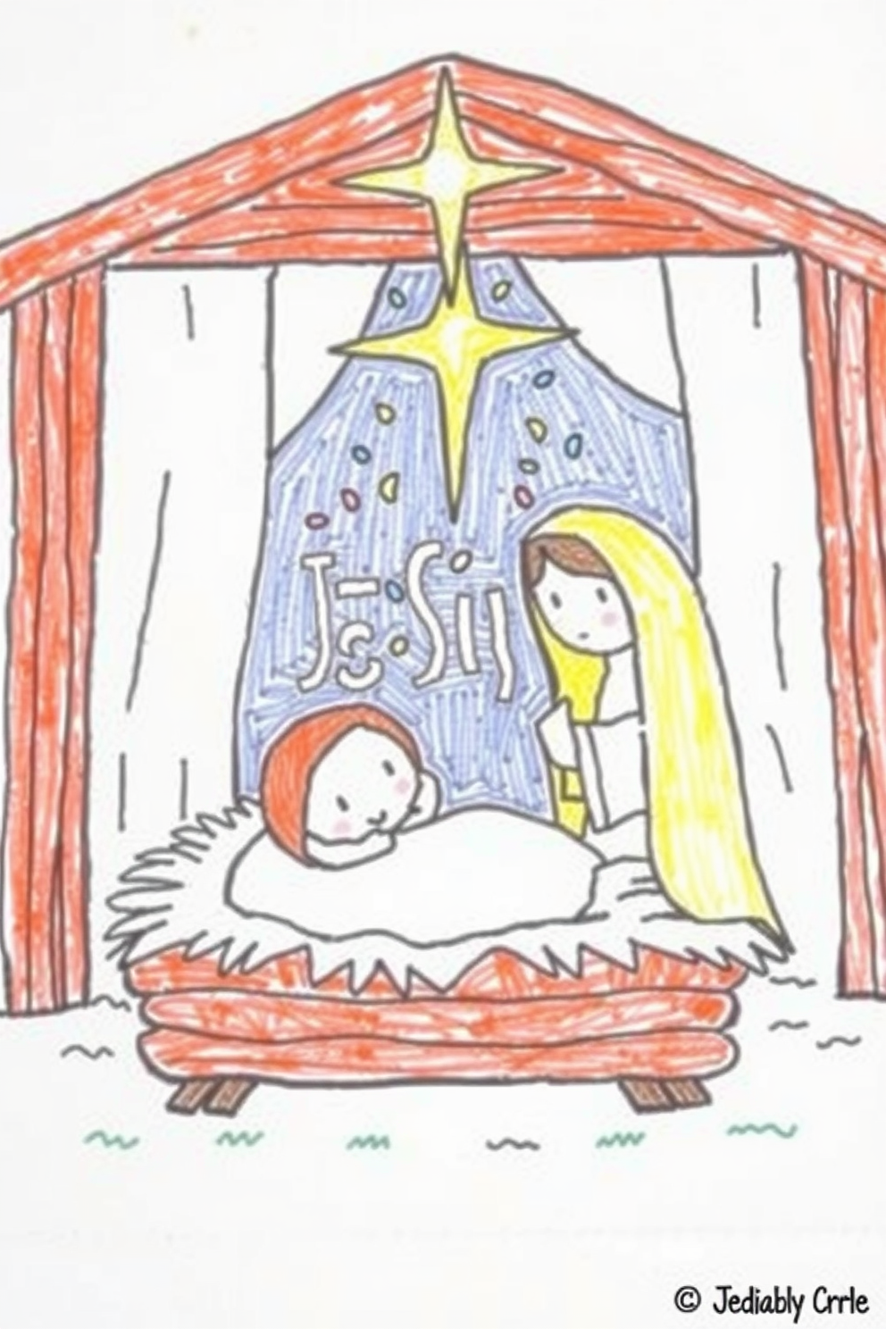 10+ Jesus In The Manger Drawing Ideas: Various Styles & Skill Levels