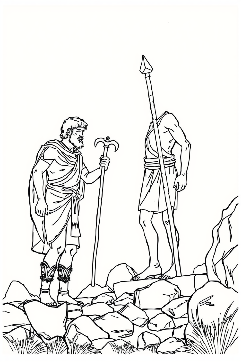 10+ David And Goliath Drawing Ideas: Various Styles & Skill Levels