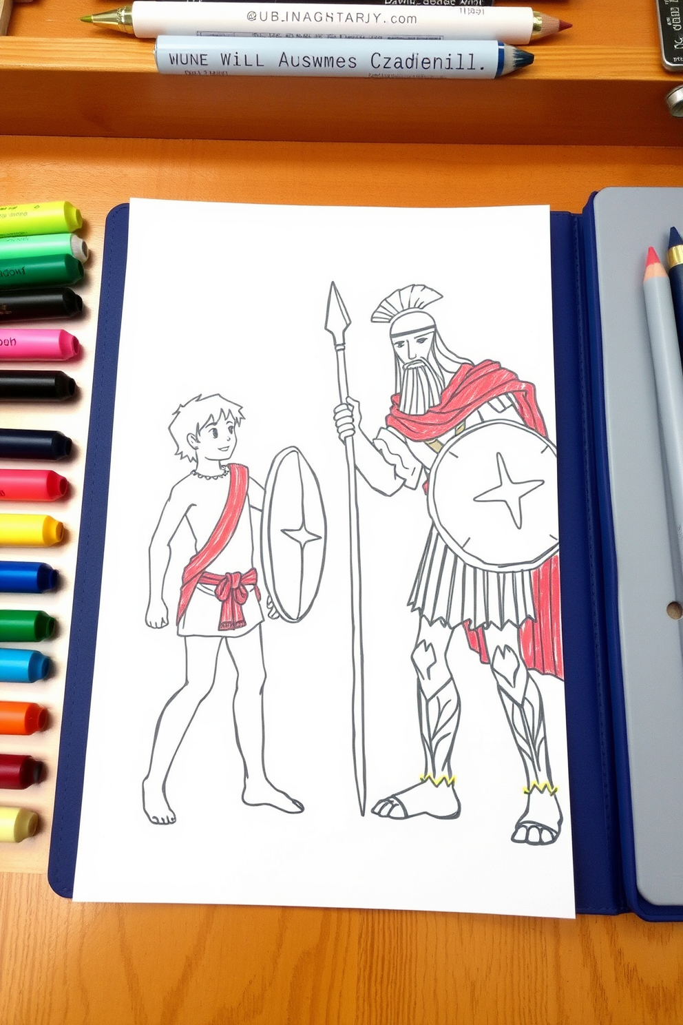 10+ David And Goliath Drawing Ideas: Various Styles & Skill Levels