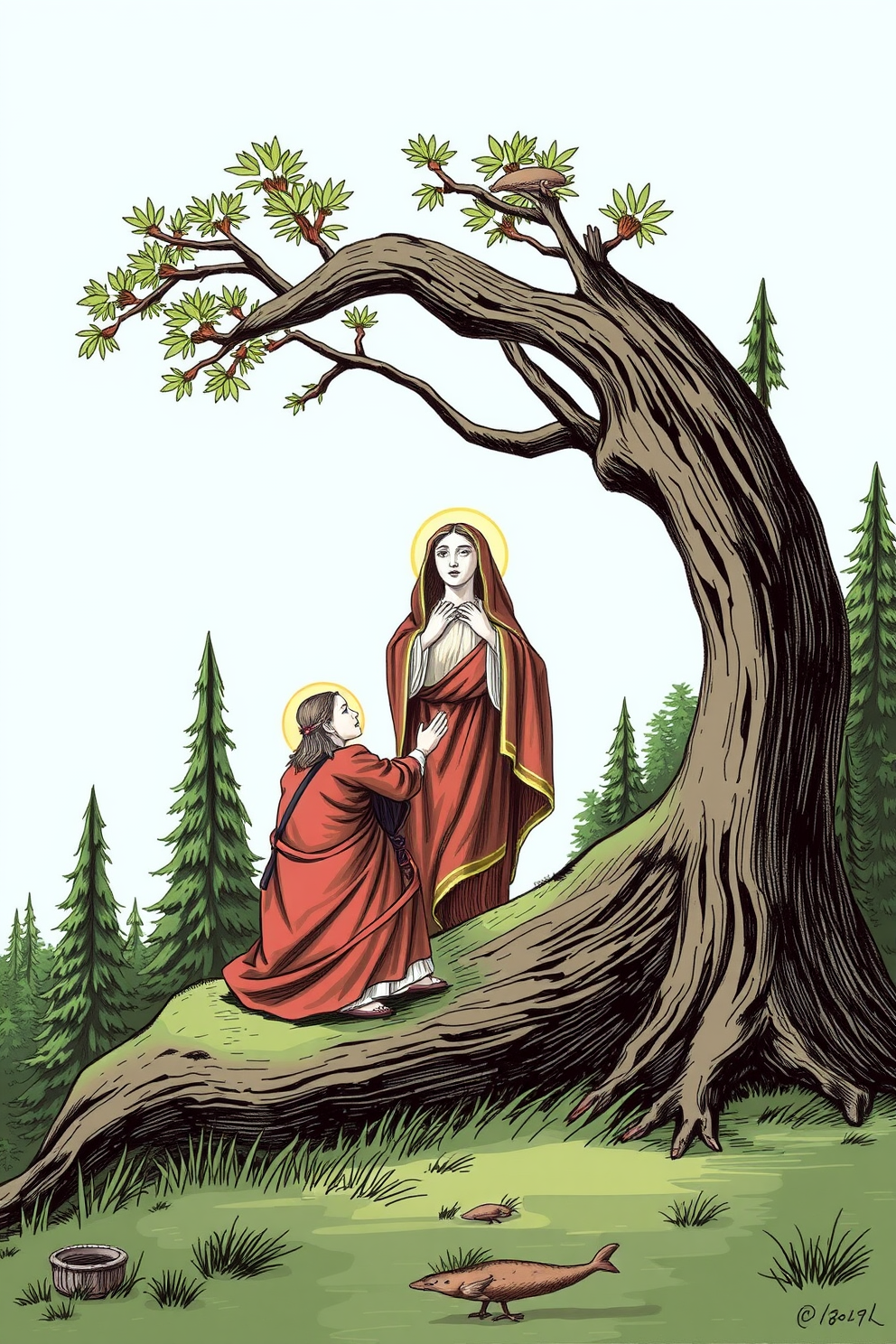 10+ Immaculate Conception Drawing Ideas: Various Styles & Skill Levels