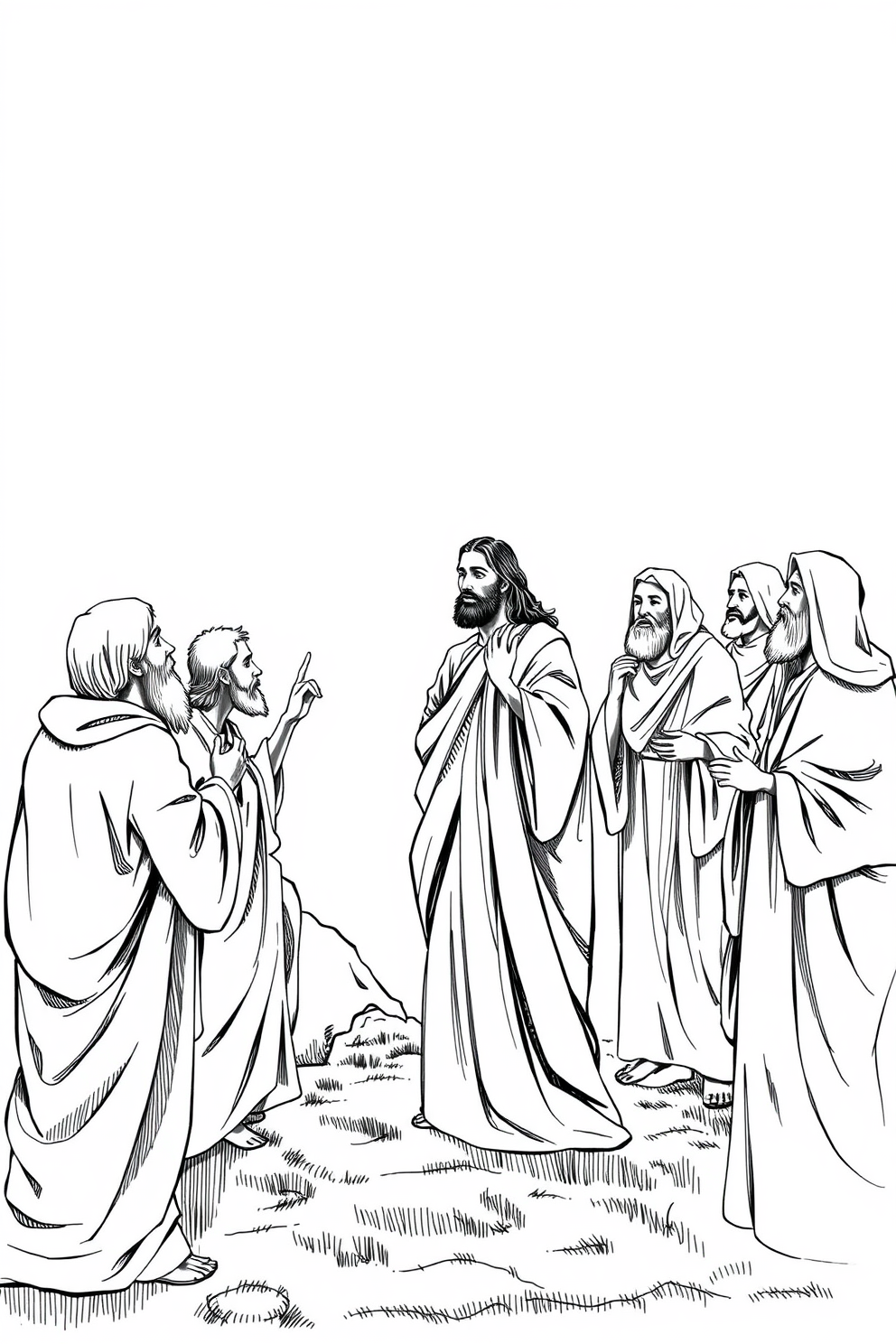 10+ Jesus Appears To The Disciples Drawing Ideas: Various Styles ...