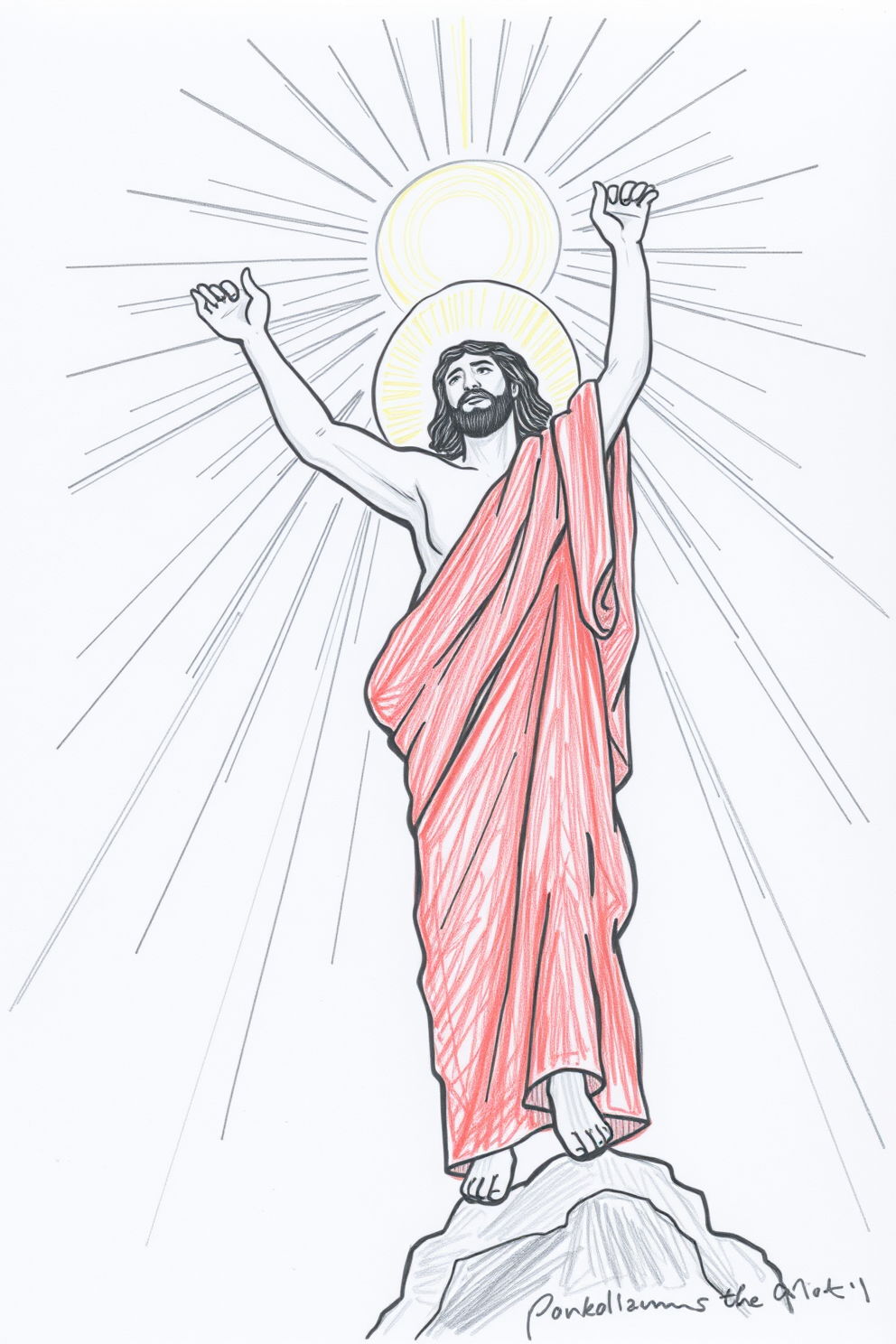 10+ Jesus Ascension Drawing Ideas: Various Styles & Skill Levels