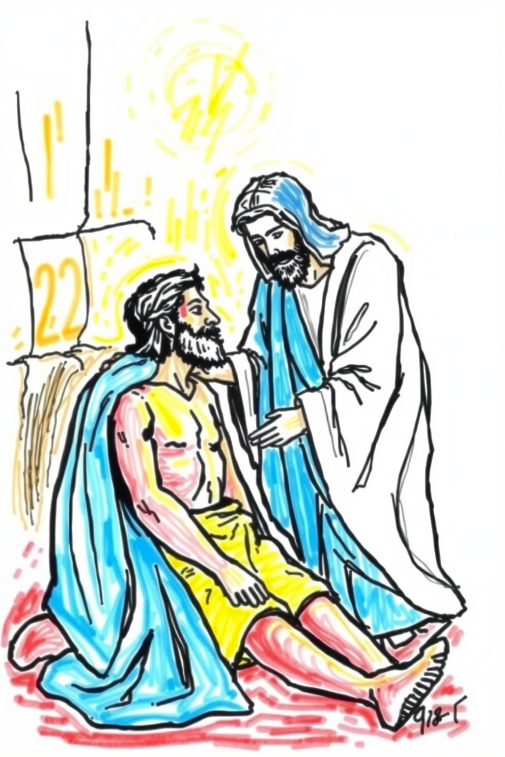 10+ Jesus Healed The Paralyzed Man Drawing Ideas: Various Styles ...