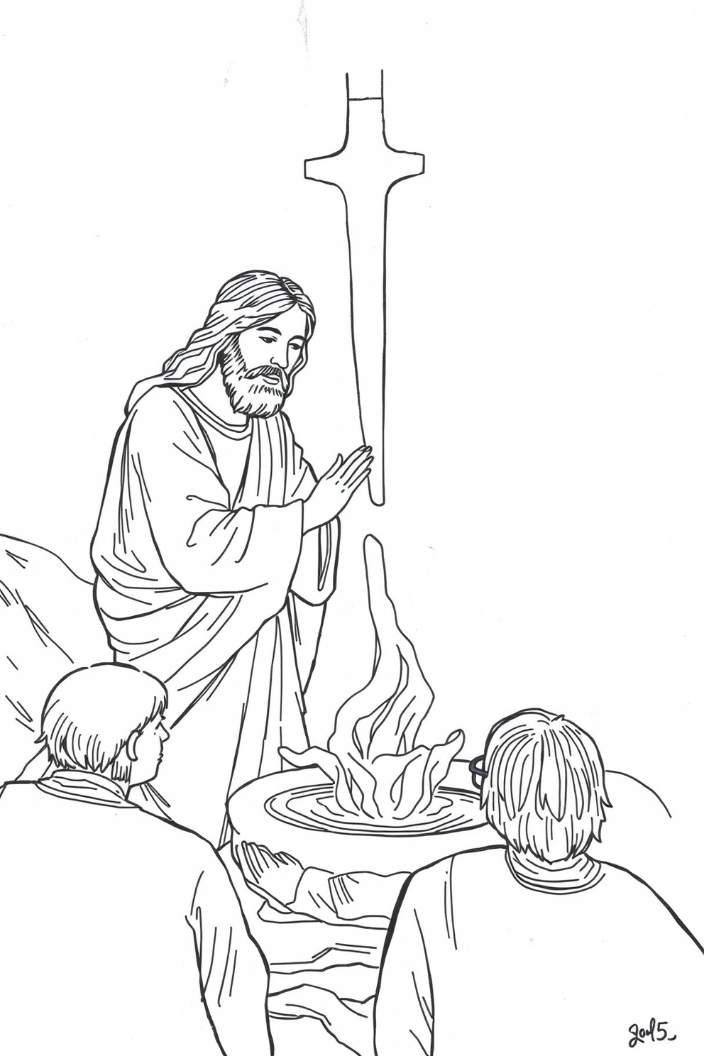 10+ Jesus Baptism Drawing Ideas: Various Styles & Skill Levels