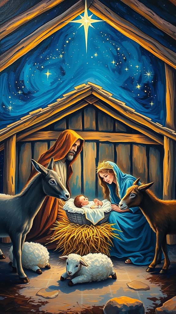 12 Unique Nativity Scene Paintings in Various Styles - Encouraging ...