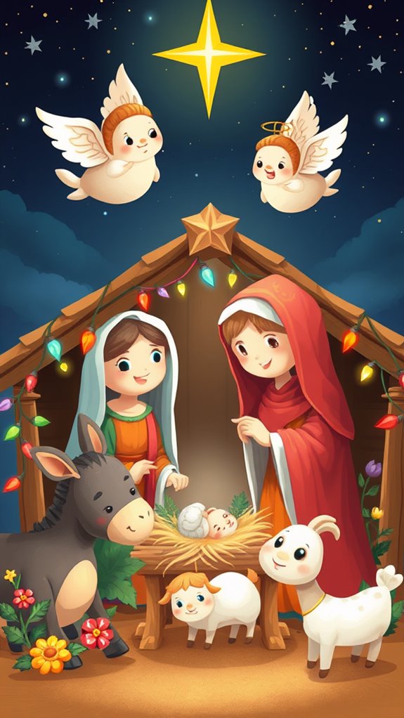 12 Free Nativity Scene Images in Stunning Styles - Encouraging Bible Verses
