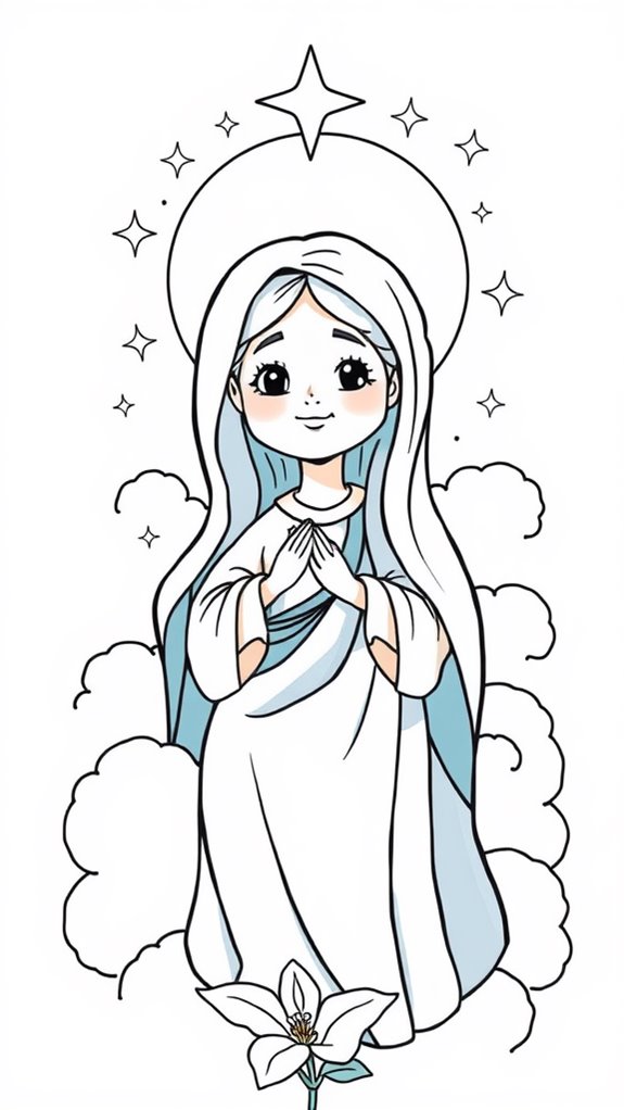 12 Immaculate Conception Coloring Pages - Printable & Free To Download ...