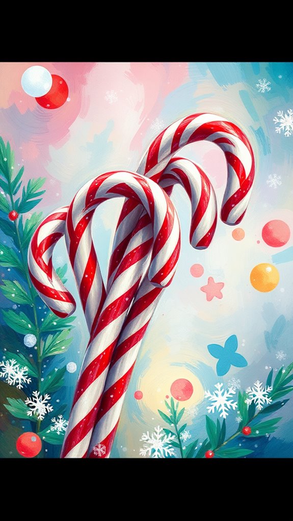 12 Stunning Candy Cane Paintings in Unique Styles - Encouraging Bible ...
