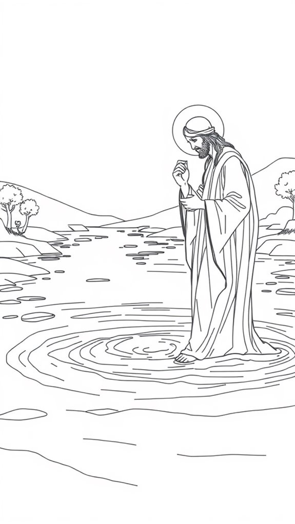 12 Free Jesus Baptism Images in Diverse Styles - Encouraging Bible Verses