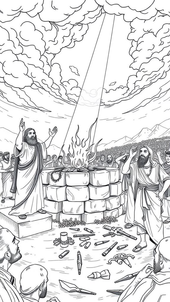 12 Elijah And The Prophets Of Baal Coloring Pages - Printable & Free To ...