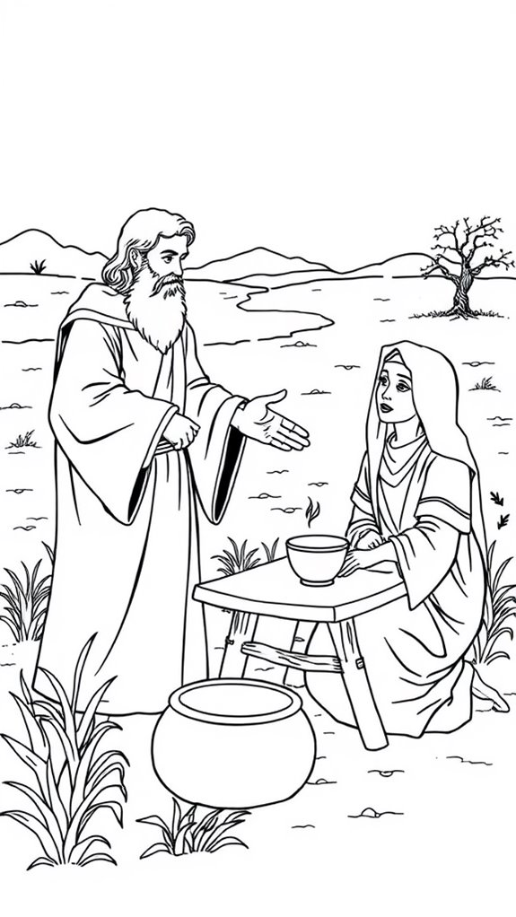 12 Elijah And The Widow Coloring Pages - Printable & Free To Download ...
