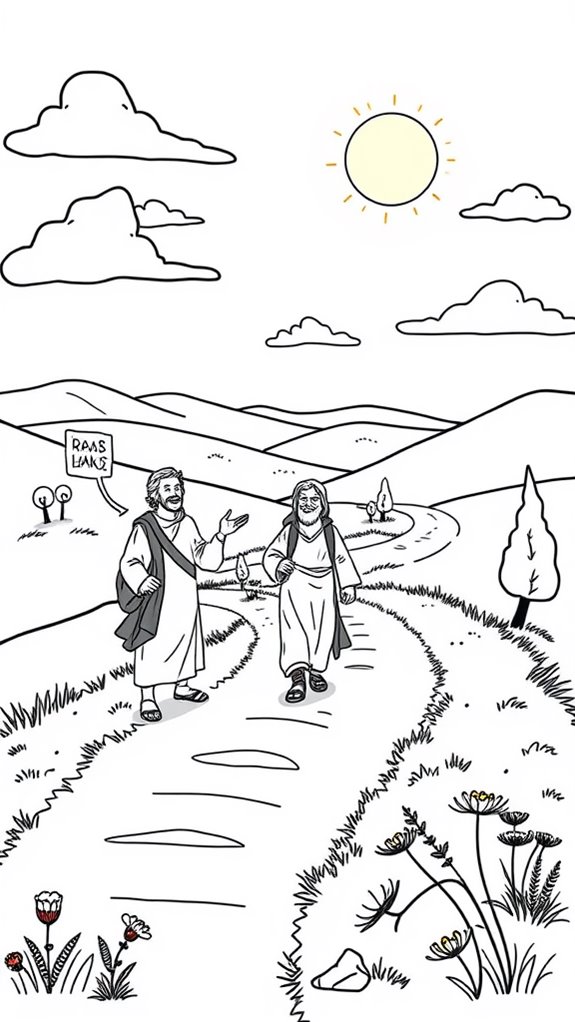 12 Road To Emmaus Coloring Pages - Printable & Free To Download ...