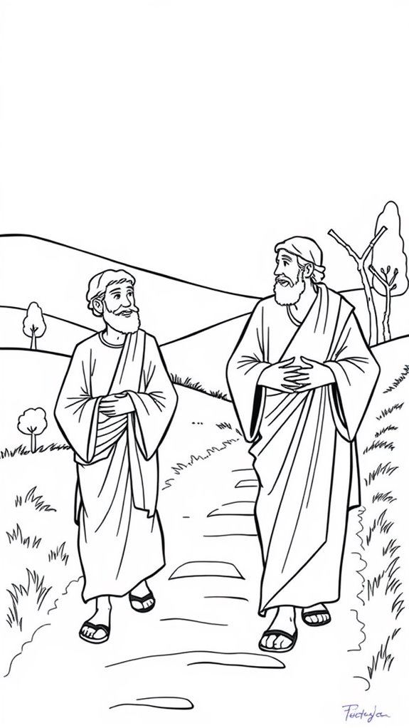 12 Road To Emmaus Coloring Pages - Printable & Free To Download ...