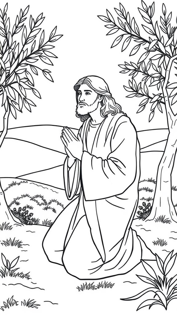 12 Jesus Praying Coloring Pages - Printable & Free To Download ...