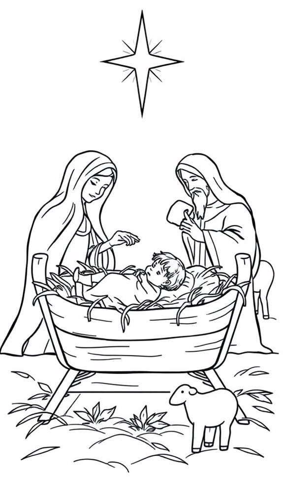 12 Jesus Is Born Coloring Pages - Printable & Free To Download ...