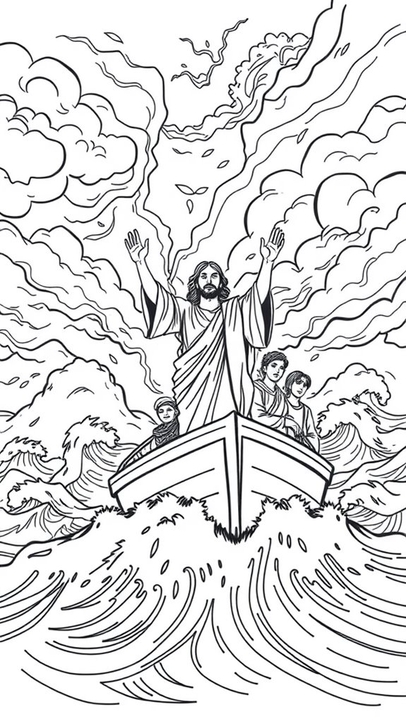 12 Jesus Calms The Storm Coloring Sheet Coloring Pages - Printable ...