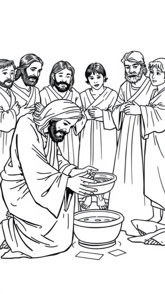 12 Jesus Washing Feet Coloring Pages - Printable & Free To Download ...
