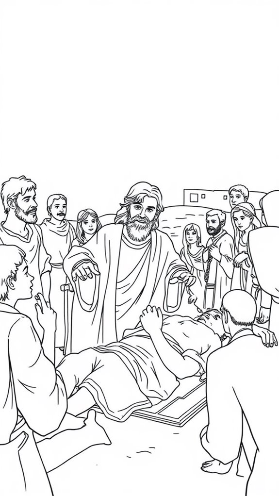 12 Jesus Healed The Paralyzed Man Coloring Pages - Printable & Free To ...