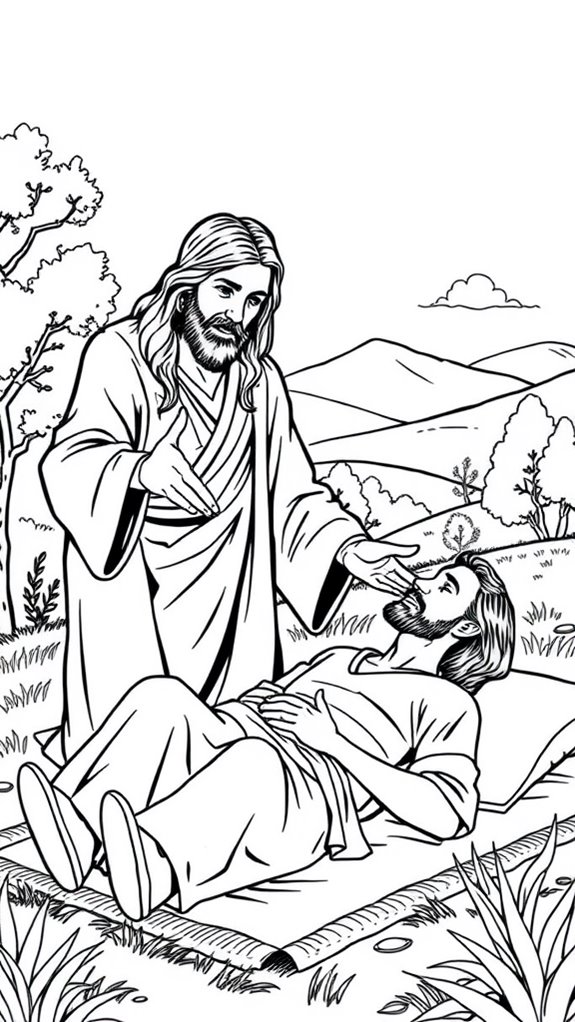 12 Jesus Healed The Paralyzed Man Coloring Pages - Printable & Free To ...