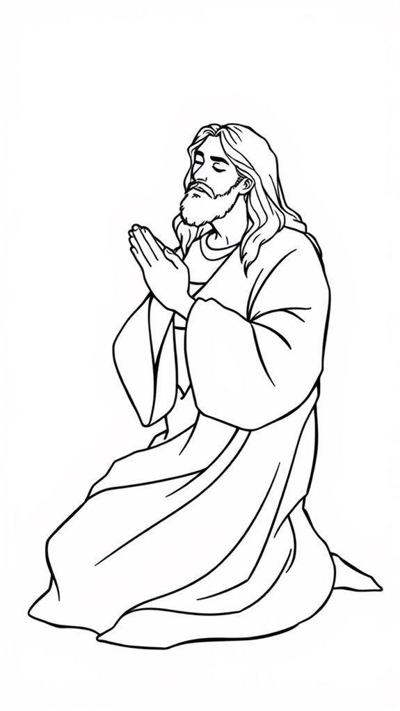 12 Jesus Praying Coloring Pages - Printable & Free To Download ...