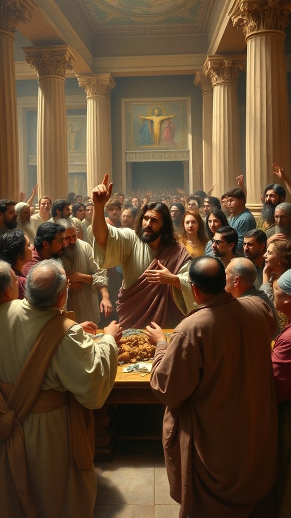 12 Stunning Jesus Cleanses The Temple Paintings - Encouraging Bible Verses
