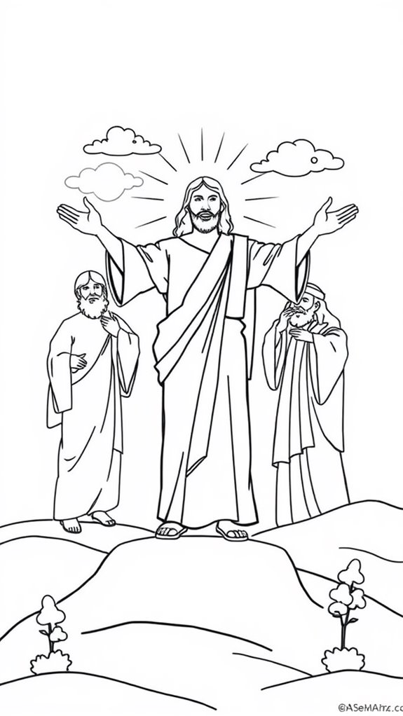 12 Jesus Transfiguration Coloring Pages - Printable & Free To Download ...