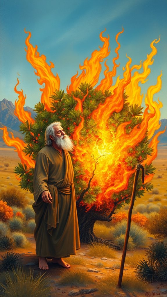 12 Stunning Paintings of Moses and the Burning Bush - Encouraging Bible ...