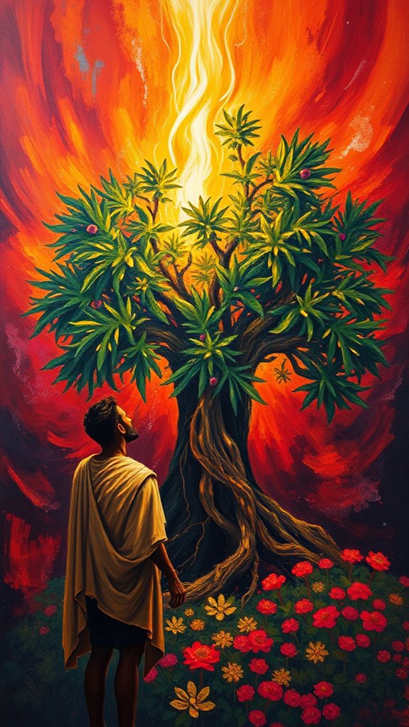 12 Captivating Moses and the Burning Bush Paintings - Encouraging Bible ...