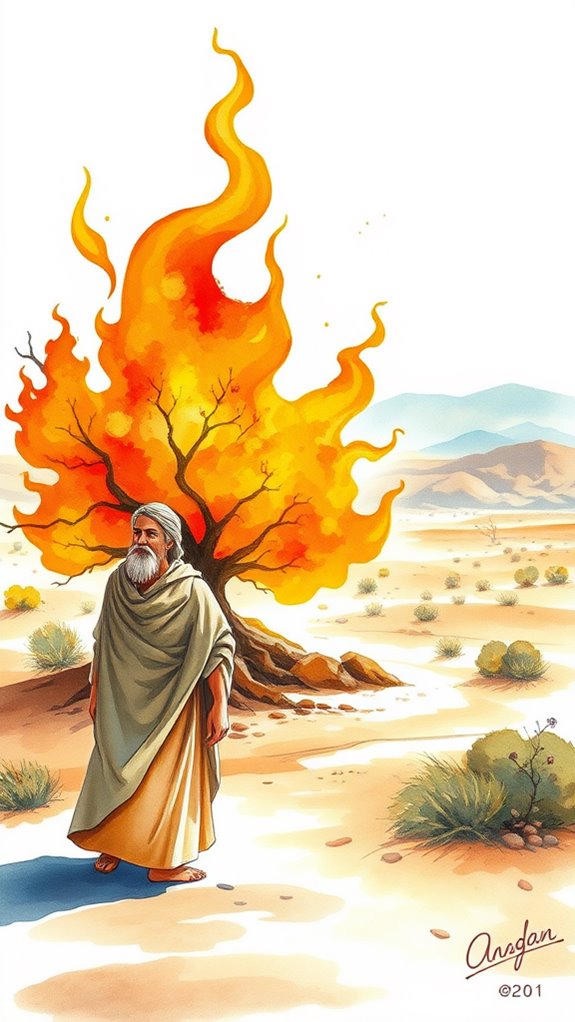 12 Free Moses And The Burning Bush Images in Various Styles ...