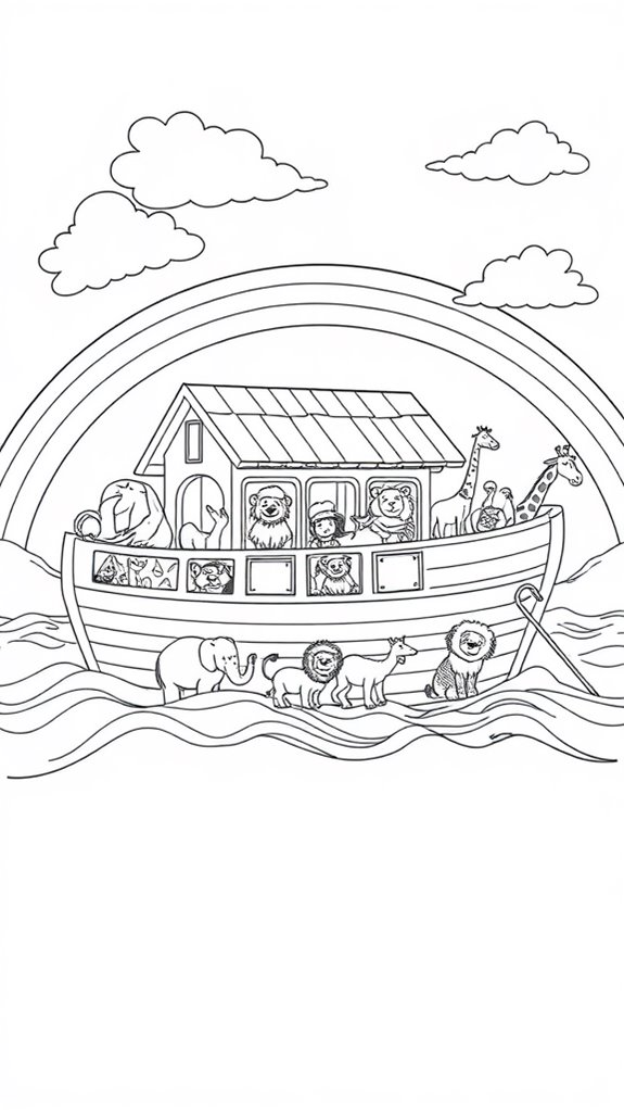 12 Noah'S Ark Coloring Pages - Printable & Free To Download ...