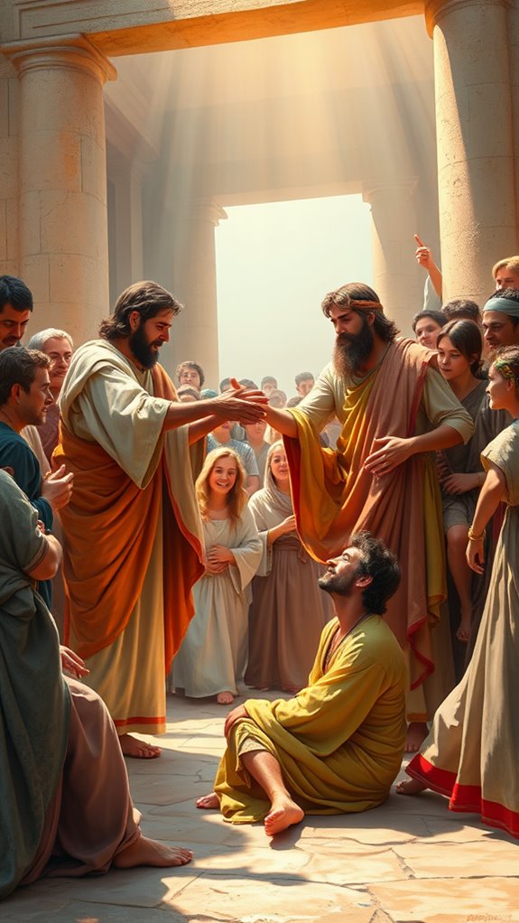 12 Stunning Paintings of Peter and John Healing a Lame Man ...