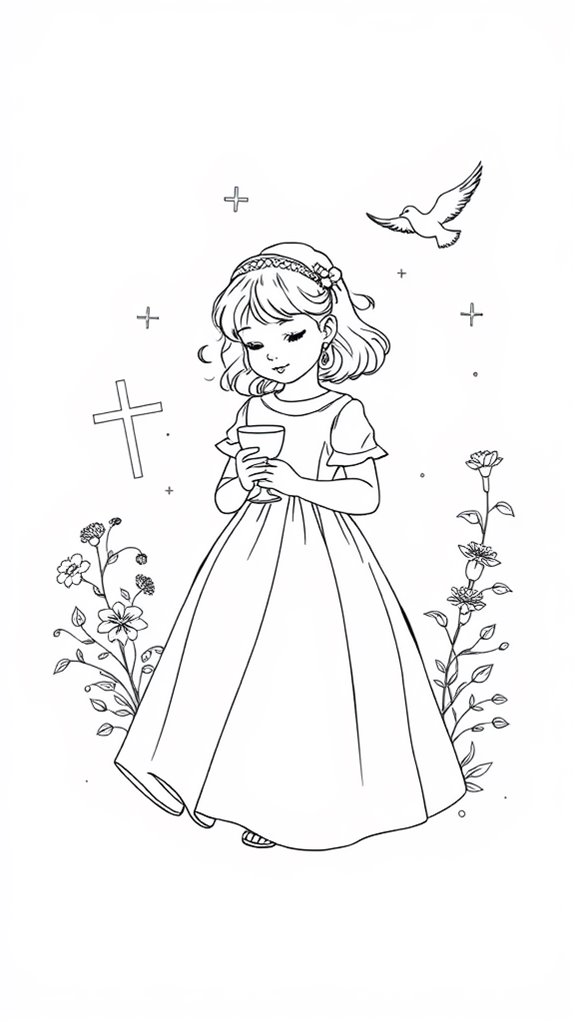 12 First Communion Coloring Pages - Printable & Free To Download ...