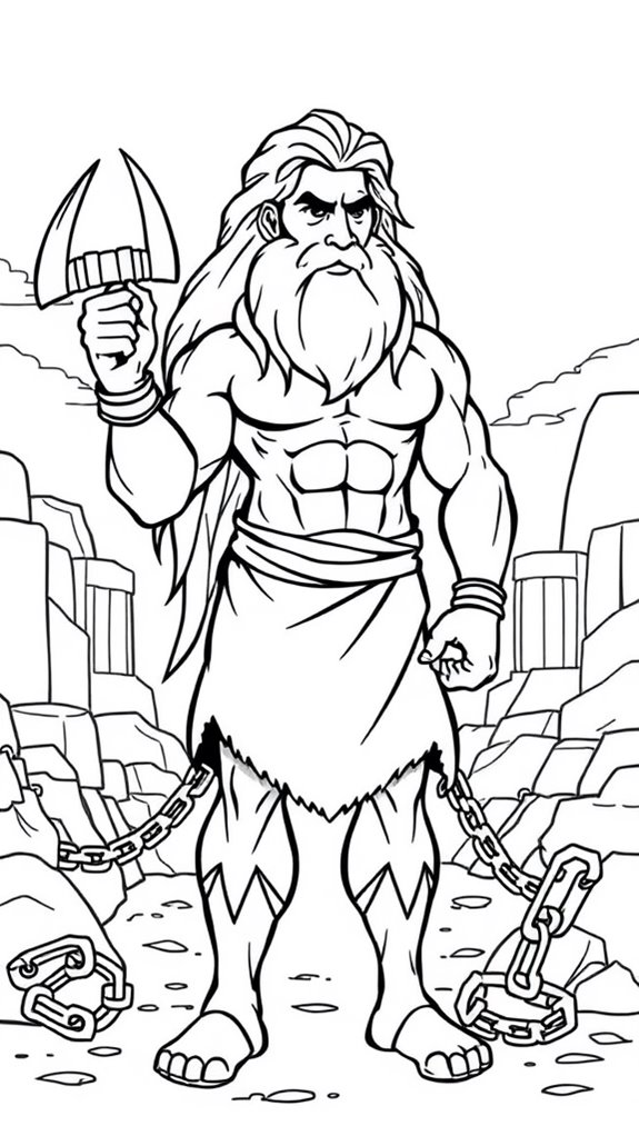 Samson Coloring Bible Printable Pages School Sunday Crafts God Strength ...