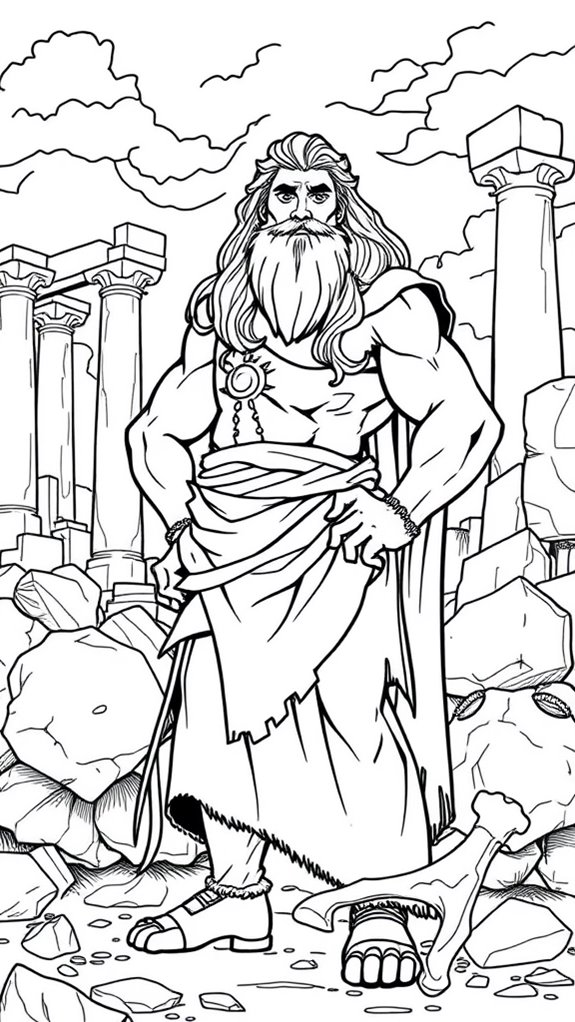 Bible Samson Coloring Pages Kids Dots Sunday Connect School Printables ...