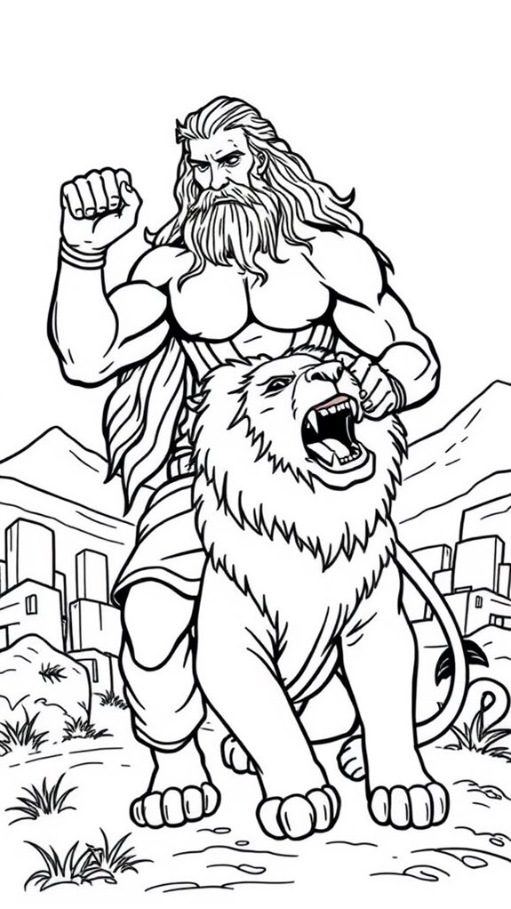 12 Samson Coloring Pages - Printable & Free To Download - Encouraging ...