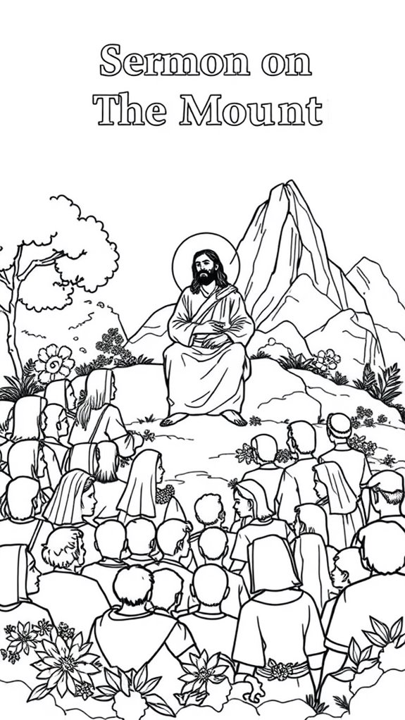 12 Sermon On The Mount Coloring Pages - Printable & Free To Download ...