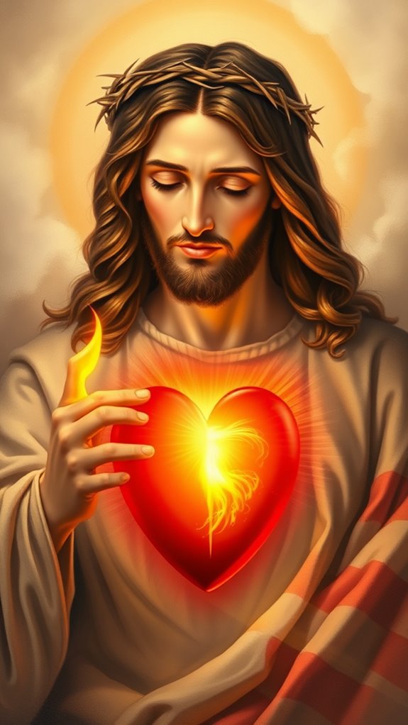 12 Stunning Sacred Heart of Jesus Paintings in Unique Styles ...