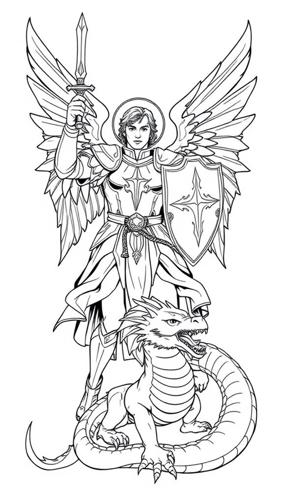 12 St Michael The Archangel Coloring Pages - Printable & Free To ...