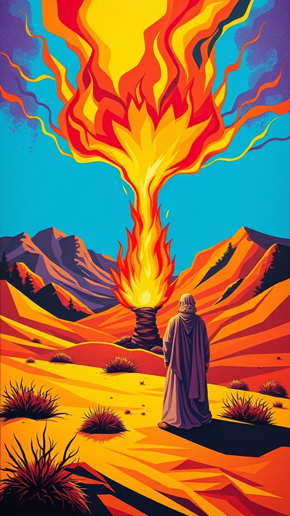 12 Captivating Moses and the Burning Bush Paintings - Encouraging Bible ...