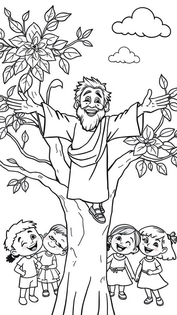 12 Zacchaeus Coloring Pages - Printable & Free To Download ...