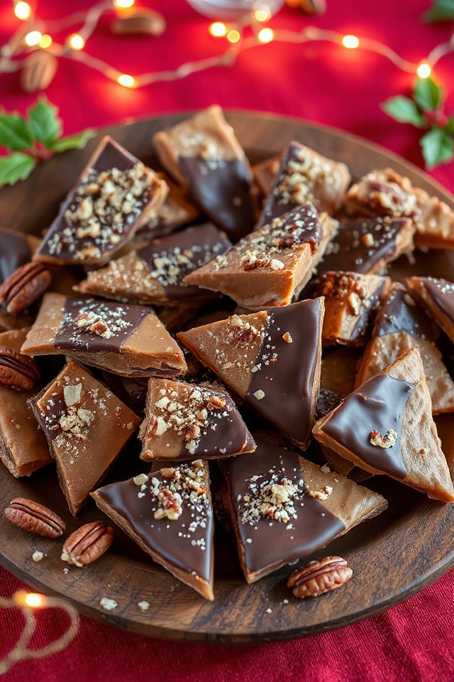 Christmas Pecan Toffee Recipe - Encouraging Bible Verses